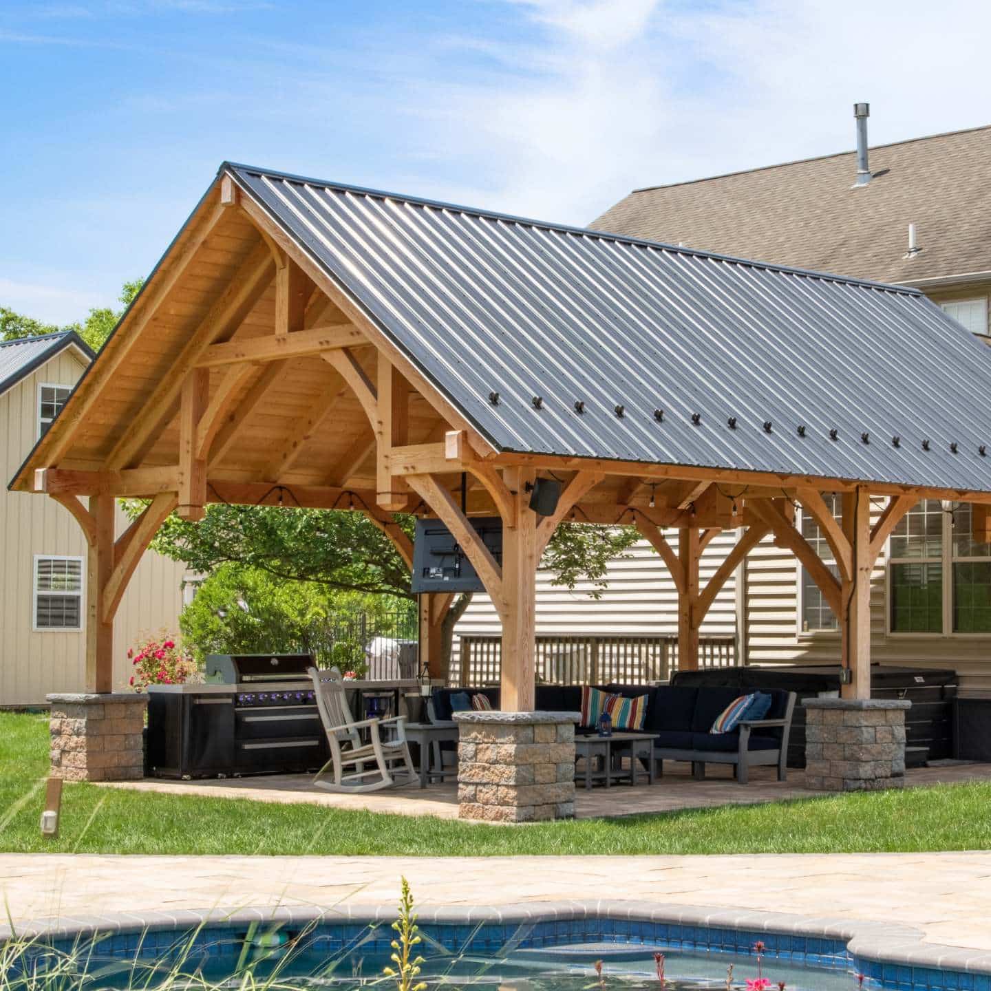 The Denali Timber Frame Pavilion | Pequea