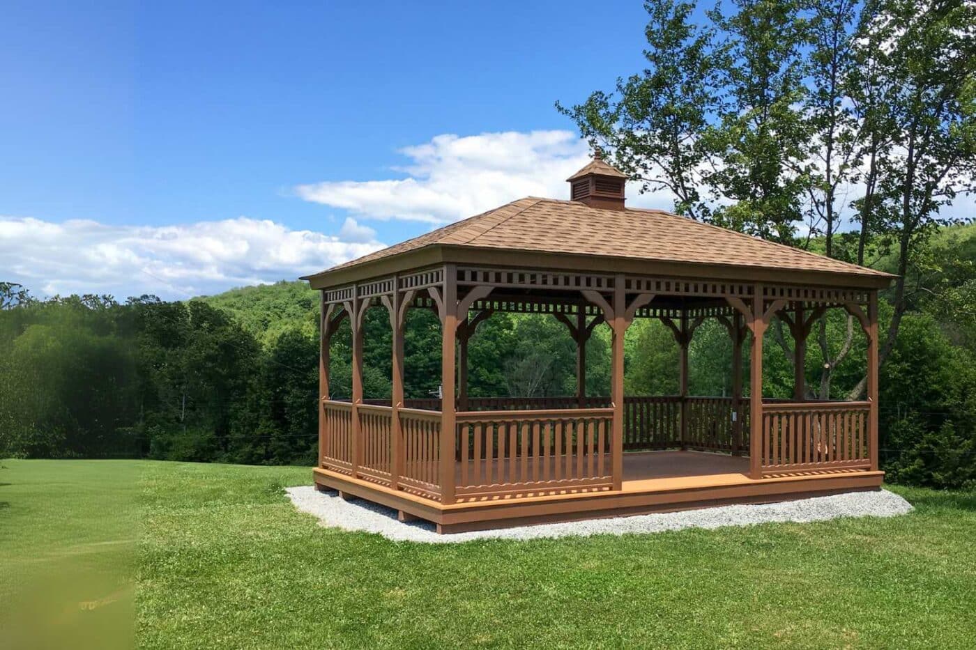 The Wood Rectangle Gazebo | Pequea
