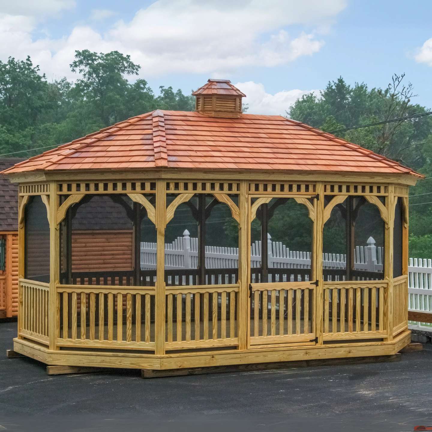The Wood Oval Gazebo | Pequea