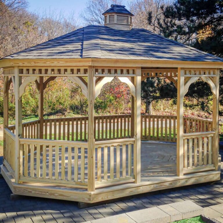The Wood Oval Gazebo | Pequea