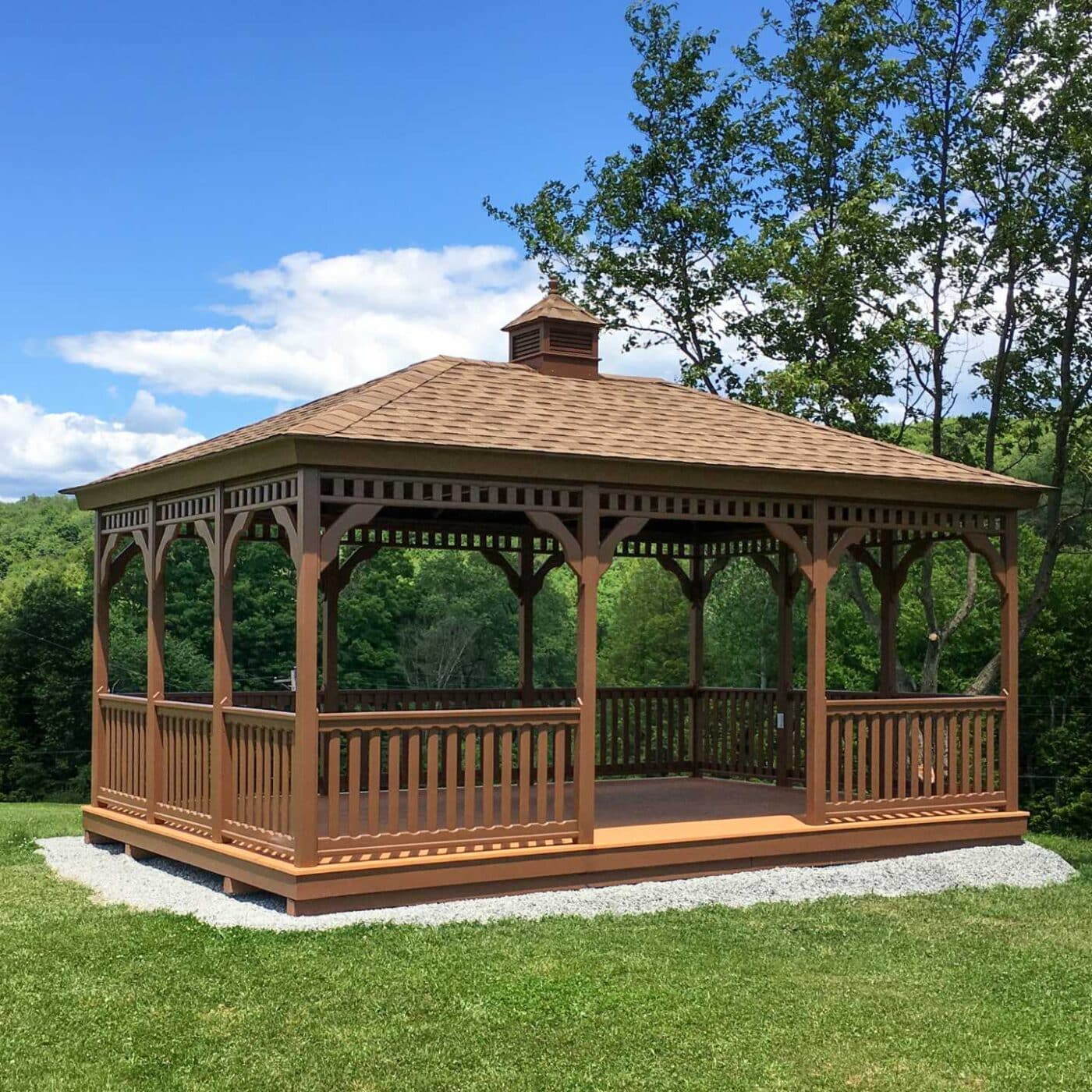 The Wood Rectangle Gazebo | Pequea